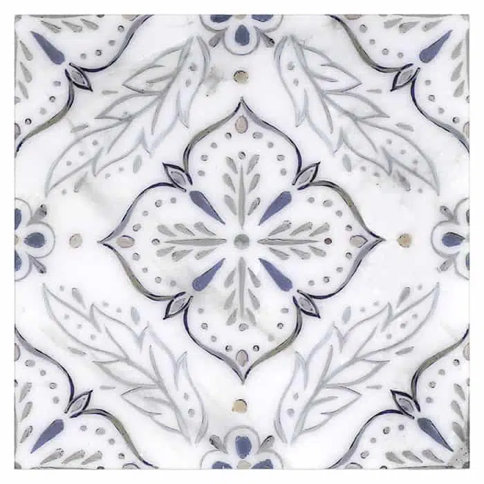 BUY ONLINE: Willow Midnight Sky Carrara Marble Deco Tile | 12"x12"x⅜" | Surface Group - Stone ...
