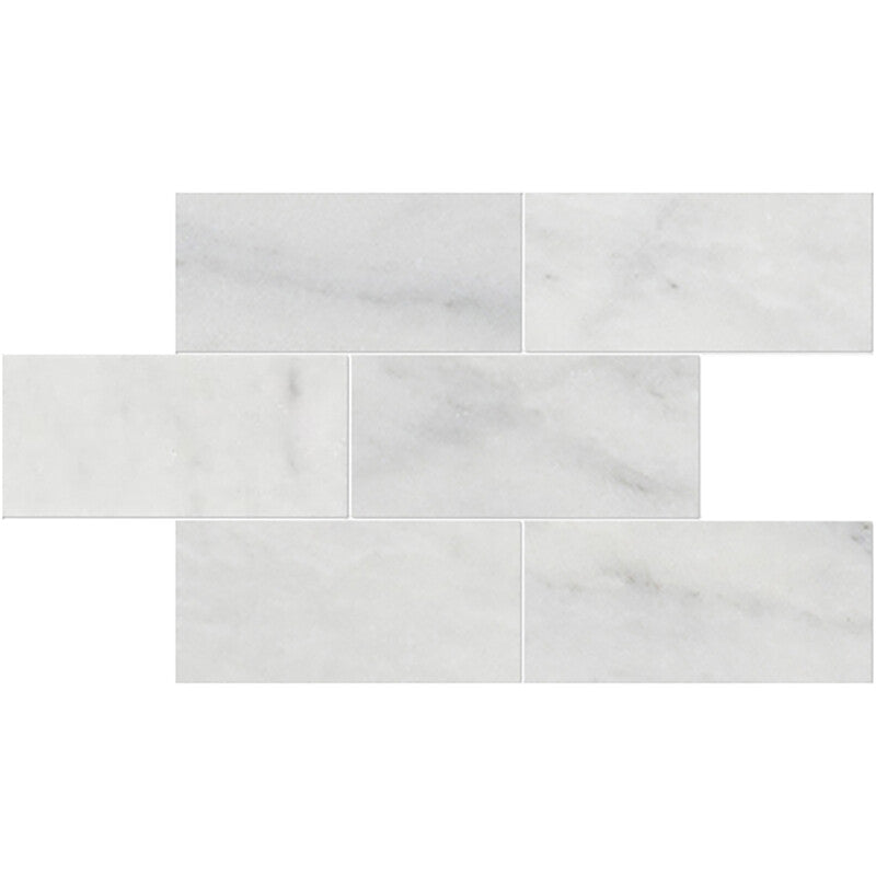 Avalon Staggered Joint Mosaic | Polished | 8"X16"X1/2" | Straight Cut ...