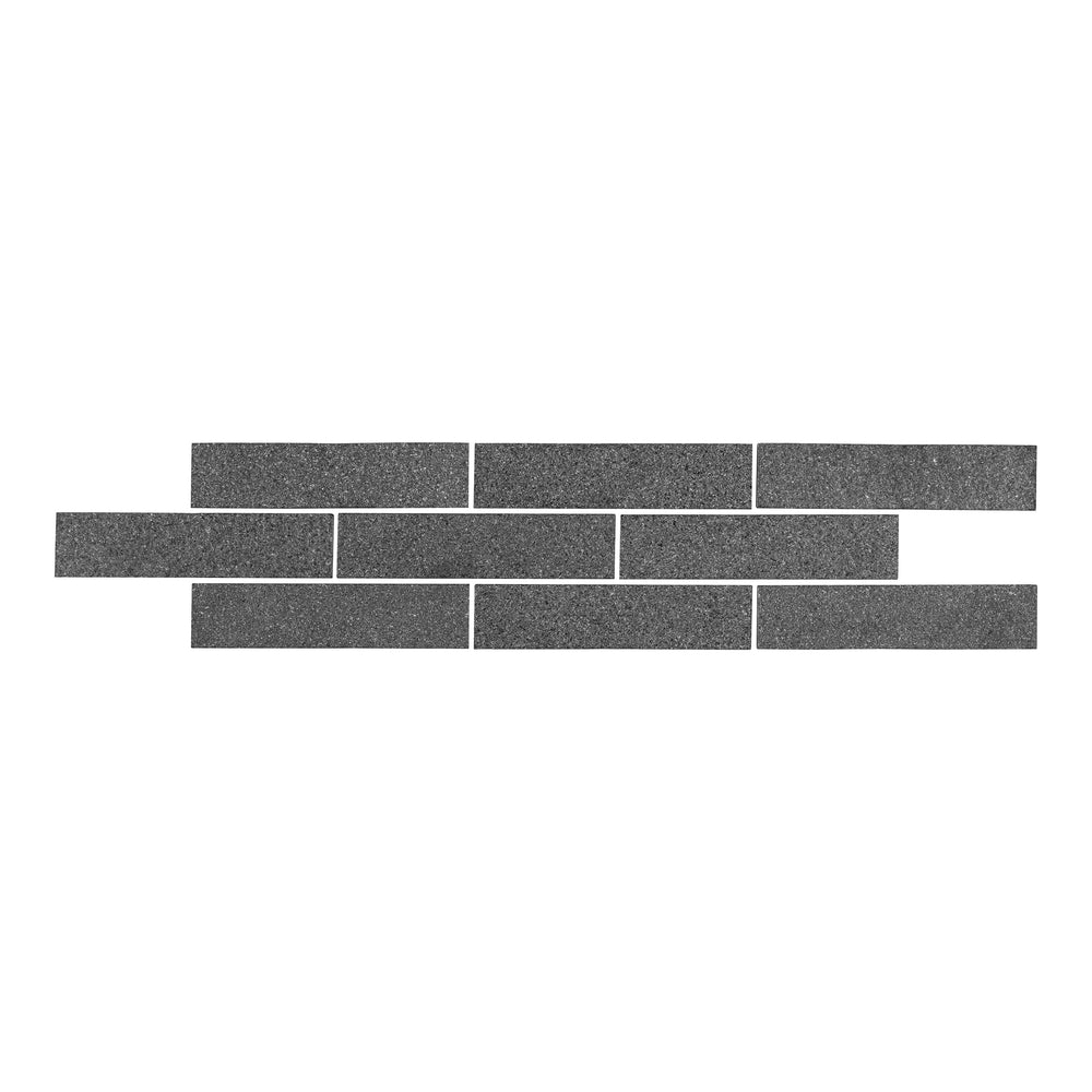 BUY ONLINE: Absolute Black Granite 2"X8" Offset Brick Mosaic | 6"X24"X⅜ ...