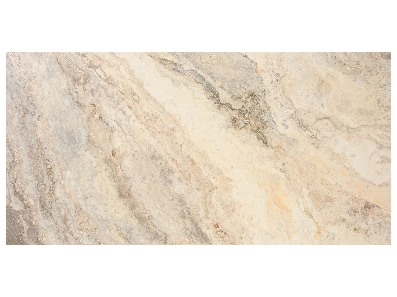 Picasso Travertine Field Tile | 24¹⁄₁₆"X12¹⁄₁₆"X½" | Filled-Honed ...