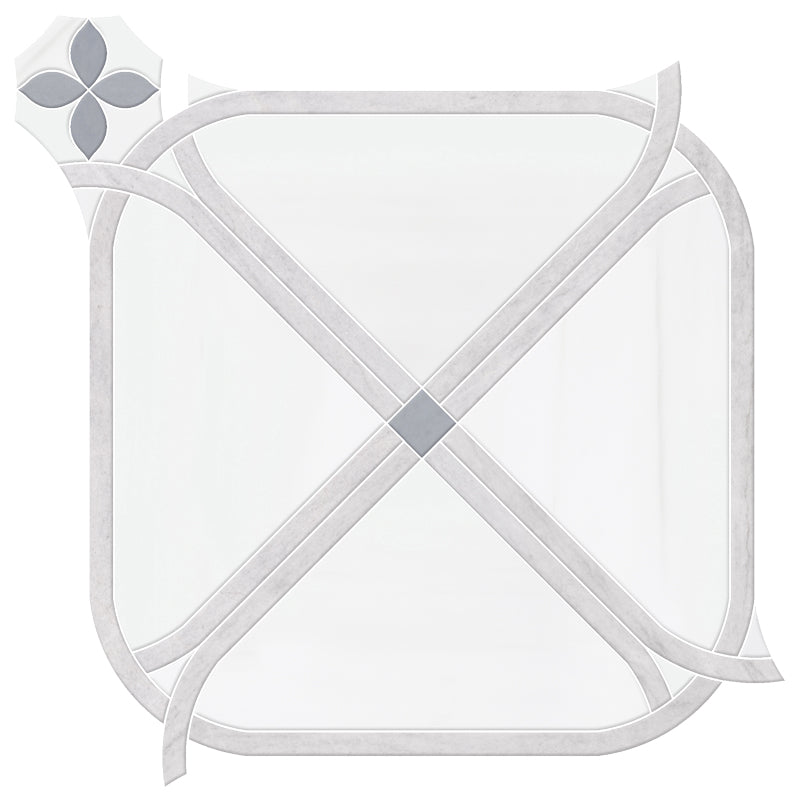 BUY ONLINE: Canvas Stone Mosaic | 10.4"X10.4"X0.38" | Sruface Group ...