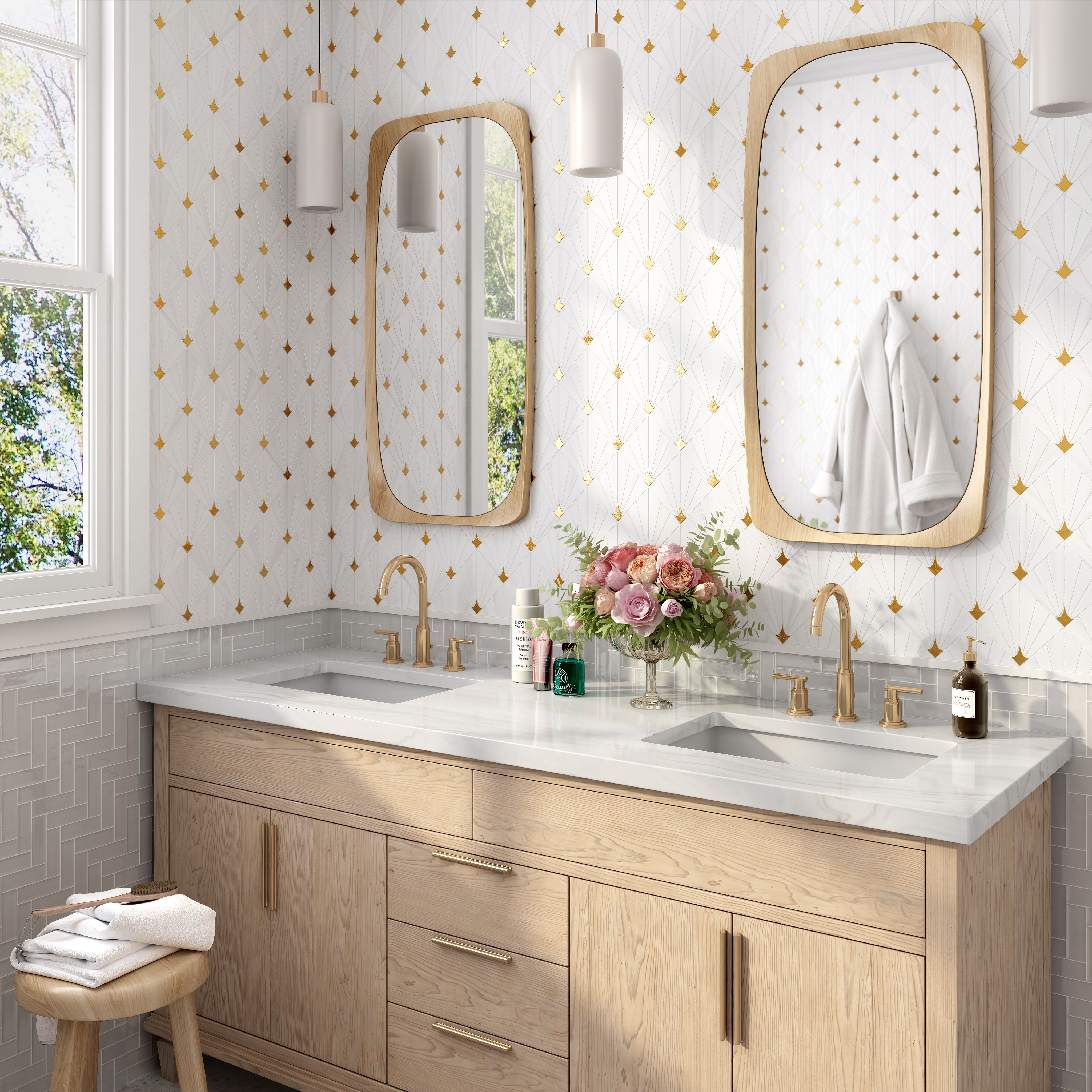 BUY ONLINE: Leonids Stone Mosaic | 11.2"X11.2"X0.38" | Sruface Group ...