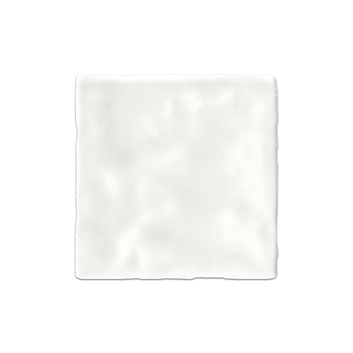 Rhythm White Ceramic Square Wall Tile | 4"x4"x³⁄₈" | Glossy | Surface Group