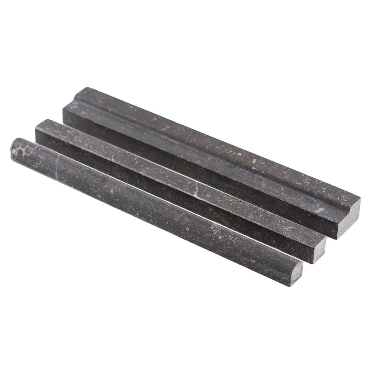 Noir Sully Limestone Square Liner Trim | 3/4"X12"X3/4" | Honed ...