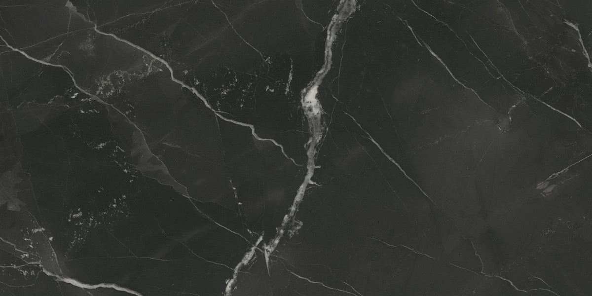 CHARME EVO: Calacatta Black Field Tile | 12"x24"x9-mm | matte | Surface ...