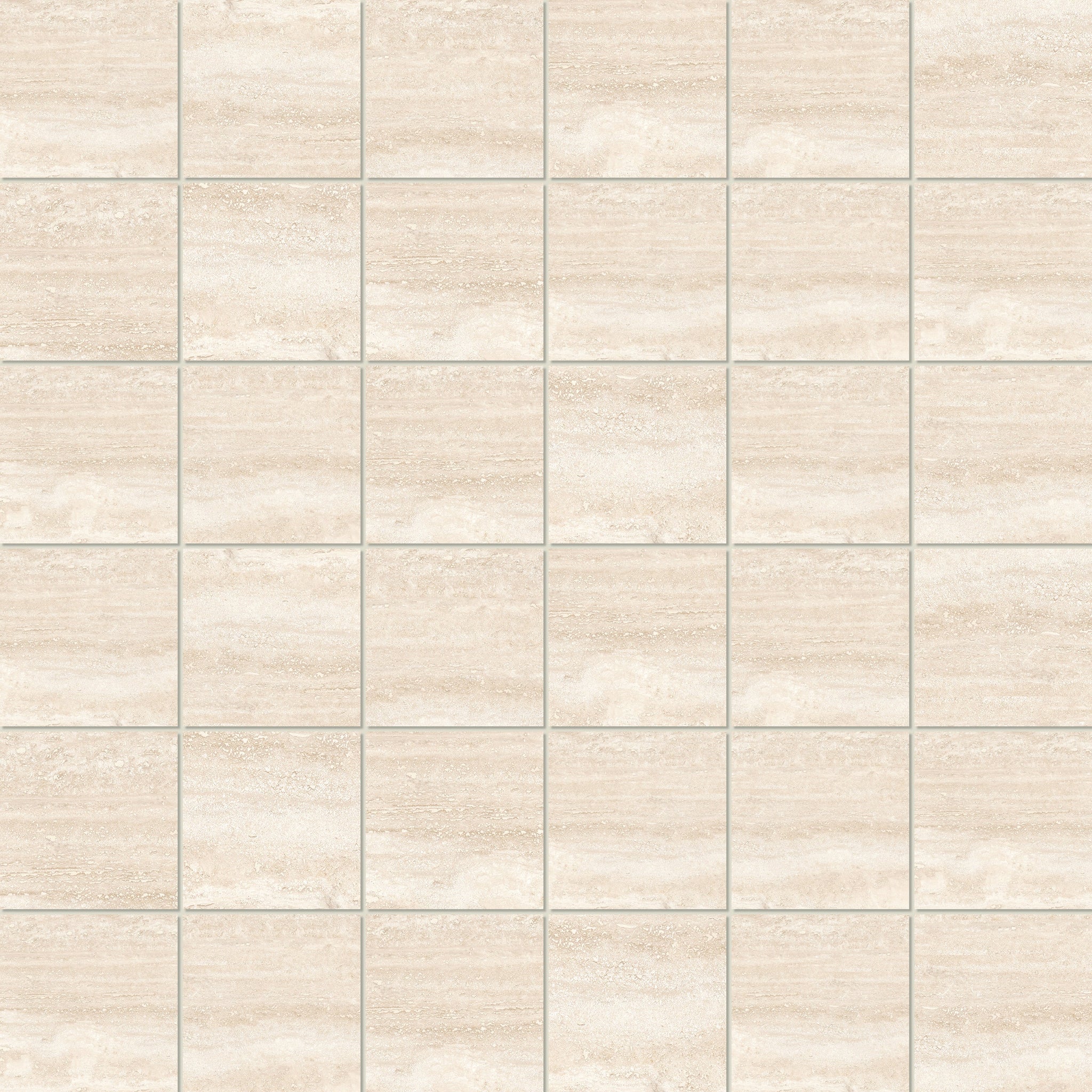 CONTRACT: Pisa Beige Straight Stack 2X2 Mosaic | 12"x12"x8-mm | matte ...