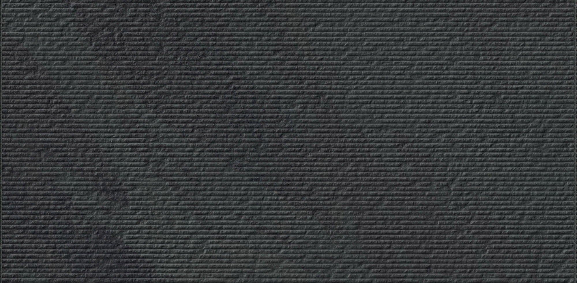 COMBED ESSENCE: Montauk Black Groved Wall Field Tile | 12"x24"x9-mm ...