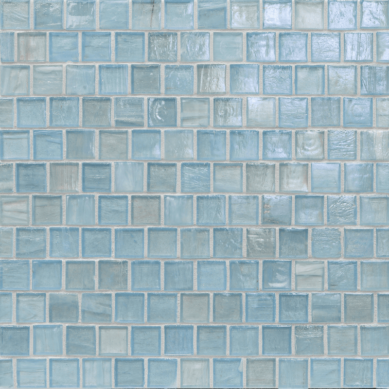 Lapis Aerial 1"x1" Staggered Joint Field Mosaic | 12.45"x12.41" | Pearl ...