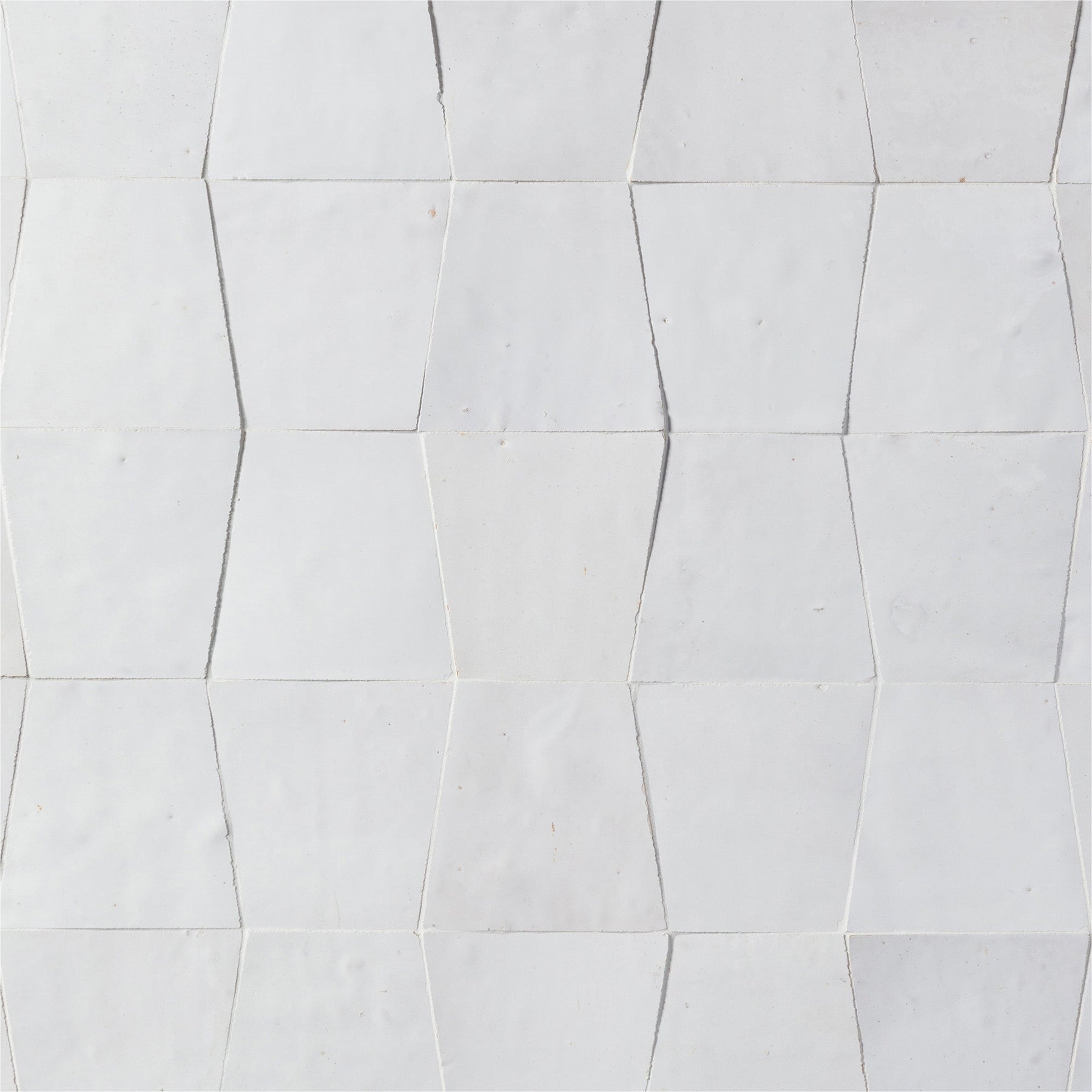 Mistral White Trapezoid Field Tile | 3"x4" | Semi Glossy | Surface ...