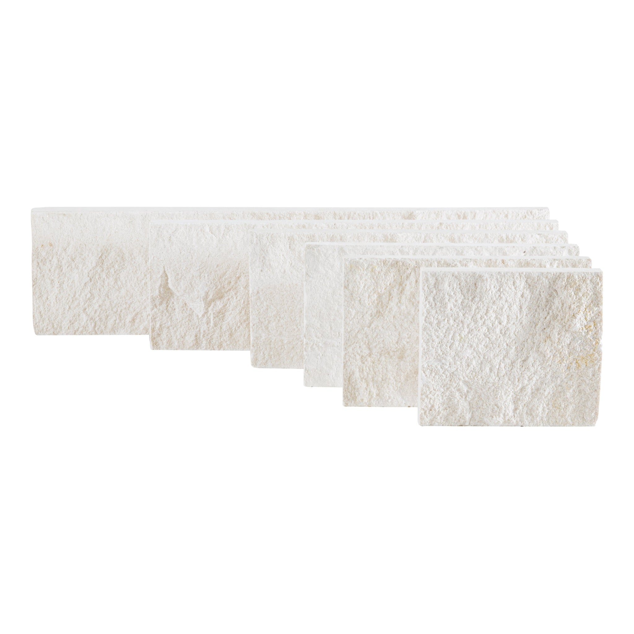 Lymra Limestone Random Length Wall Veneer Flats Set | 4"Xrx7/8"- 1 1/4 ...