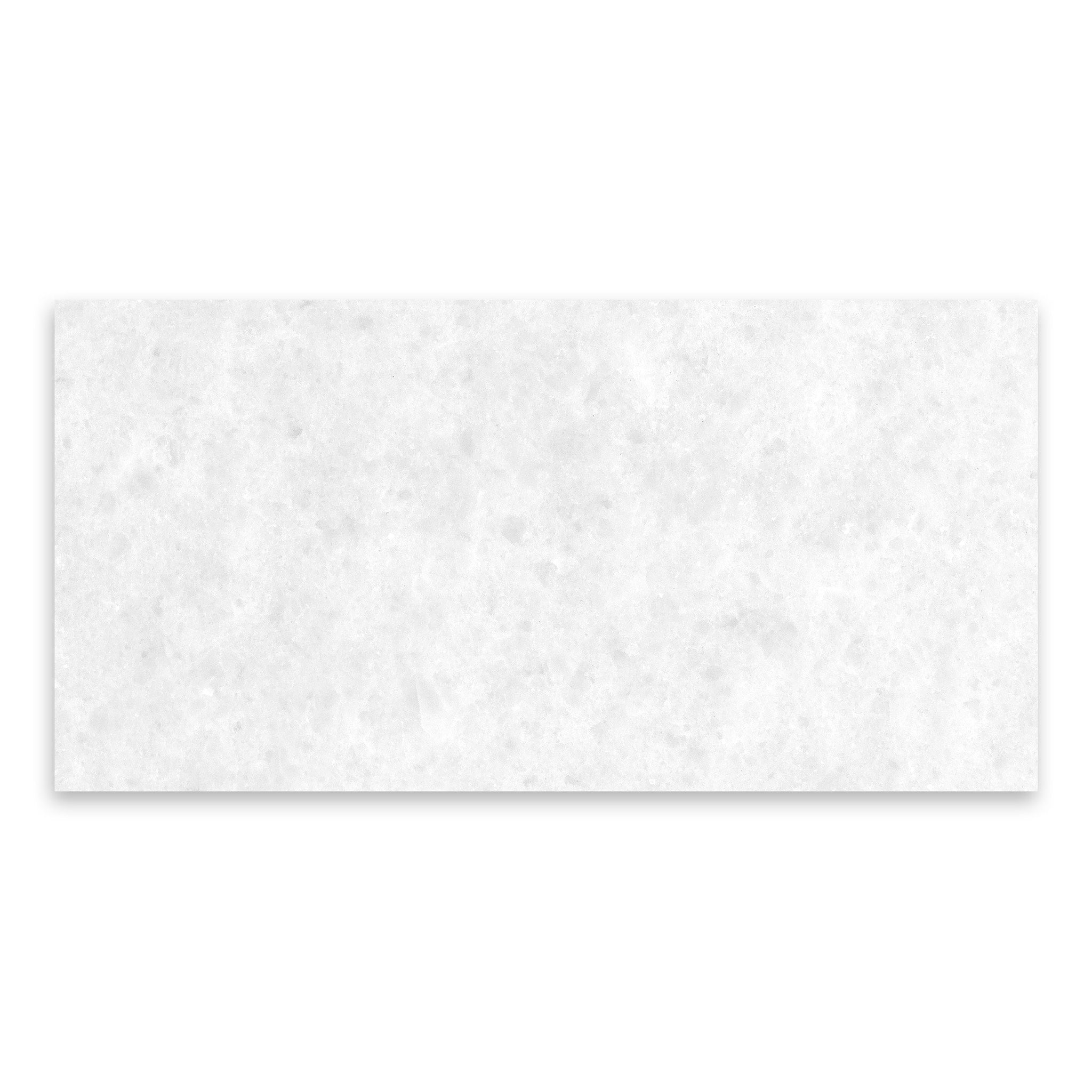 Polar White Marble Rectangle Field Tile | 18"X36"X1/2" | Polished ...