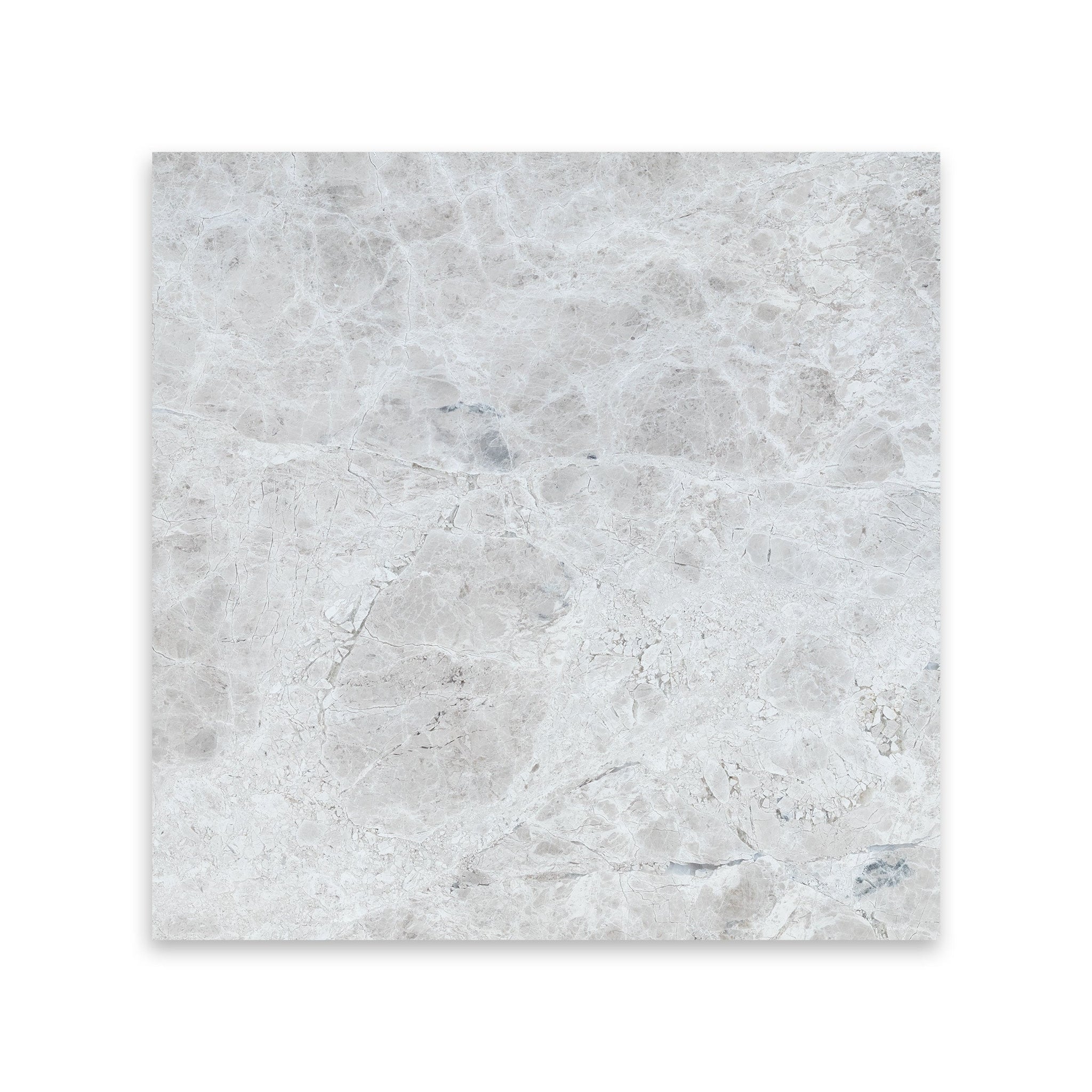 Tundra Grey Marble Square Field Tile | 12"X12"X3/8" | Honed | Surface Group