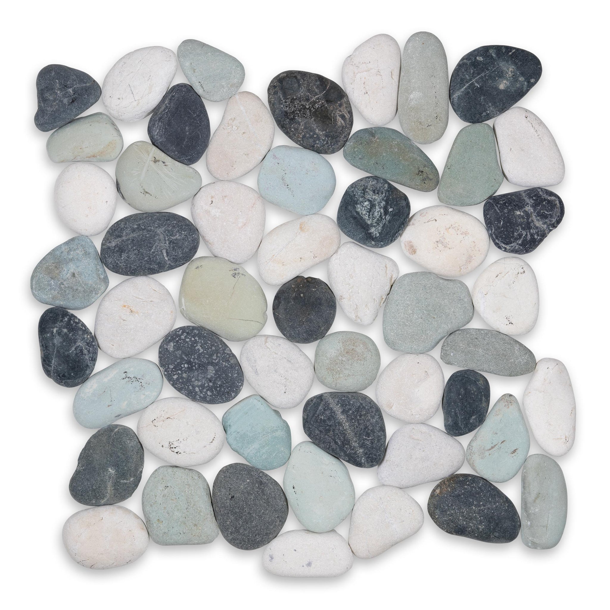 Pebbles Jervis Round Pebbles Mosaic | 12"X12"X3/8" | Honed | Surface Group