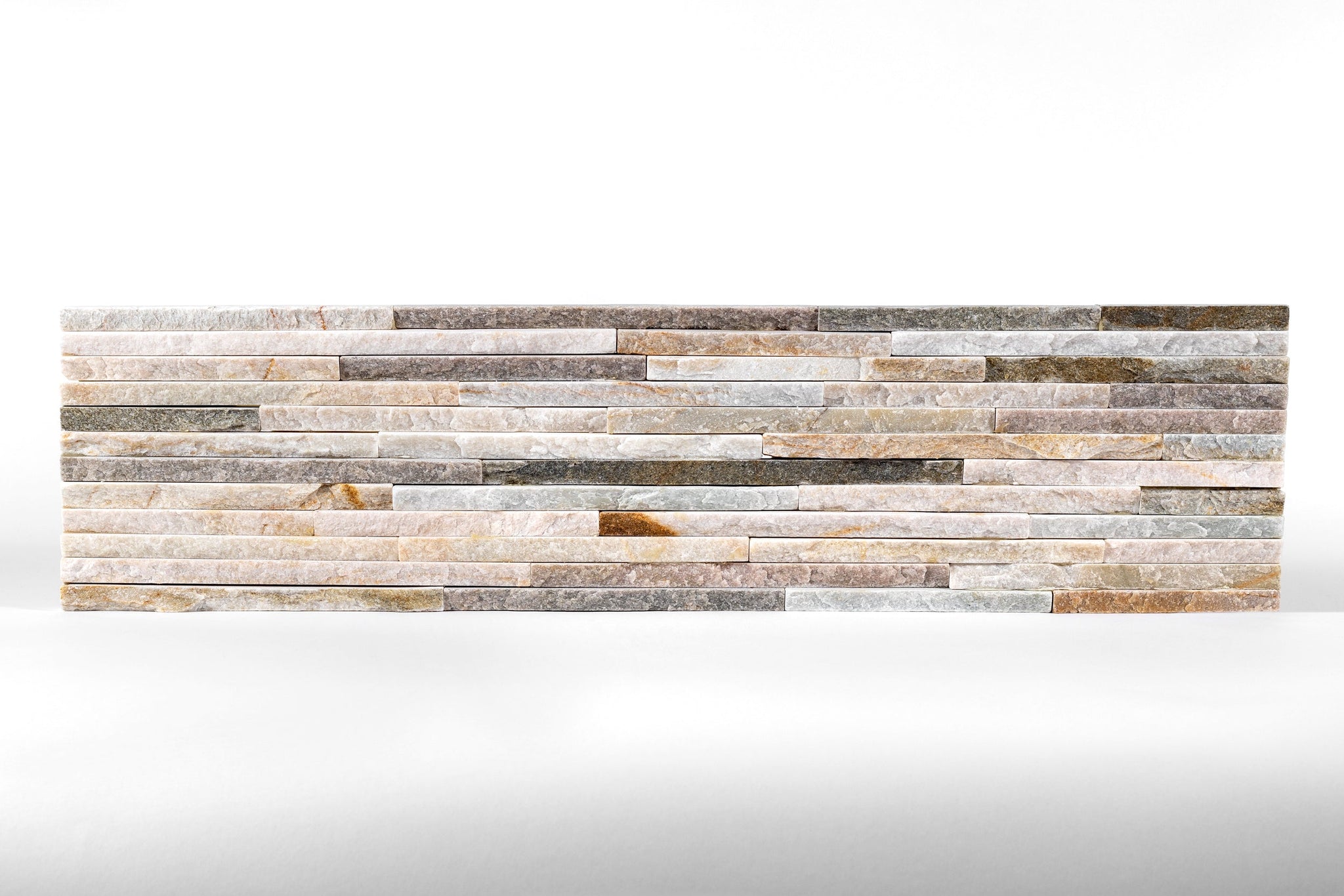 Desert Gold Quartzite Ledger Stone Flat Wall Panel | 6"X24"X1/2"-3/4 ...