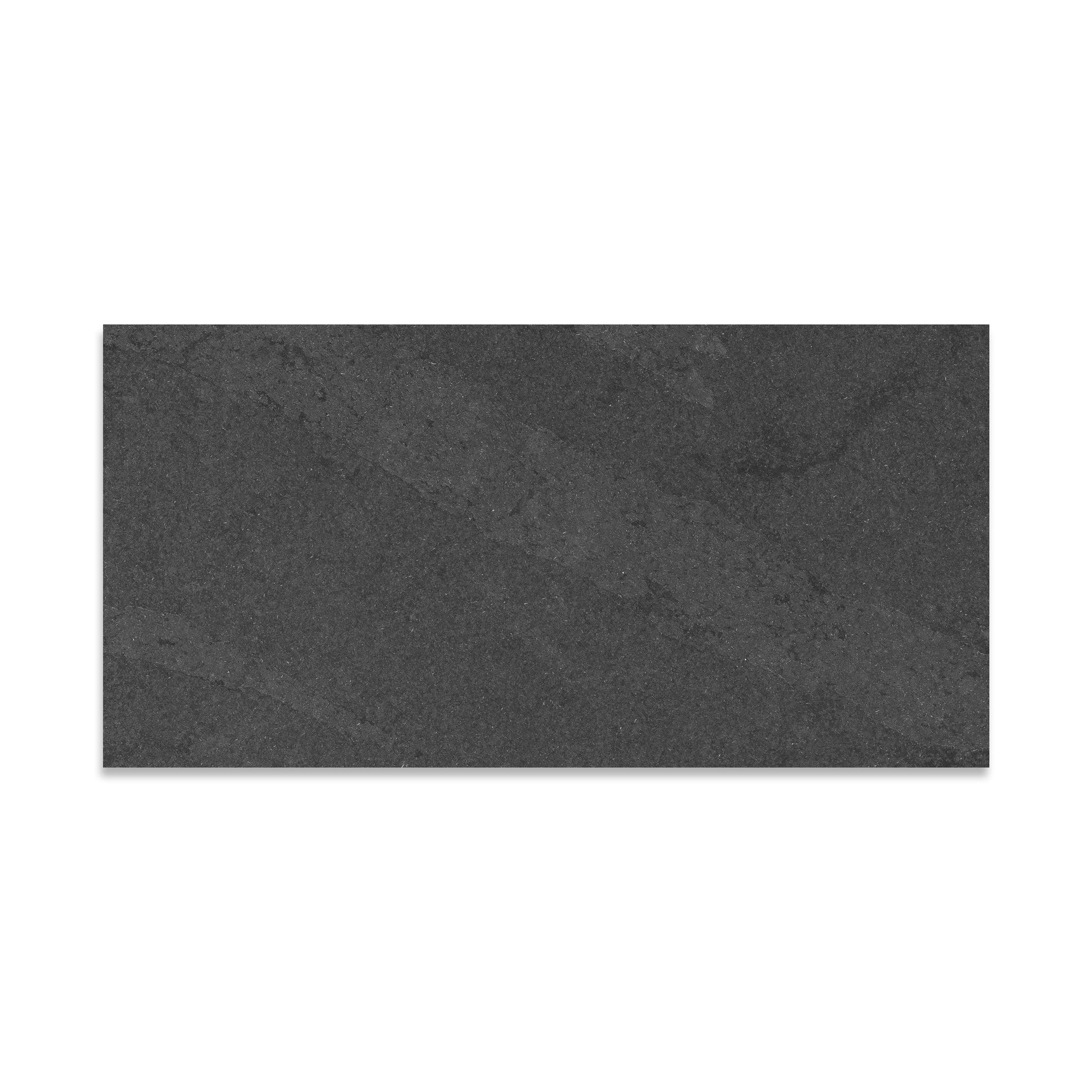 Brazilian Black Slate Rectangle Field Tile | 12"X24"X5/16" | Gauged ...