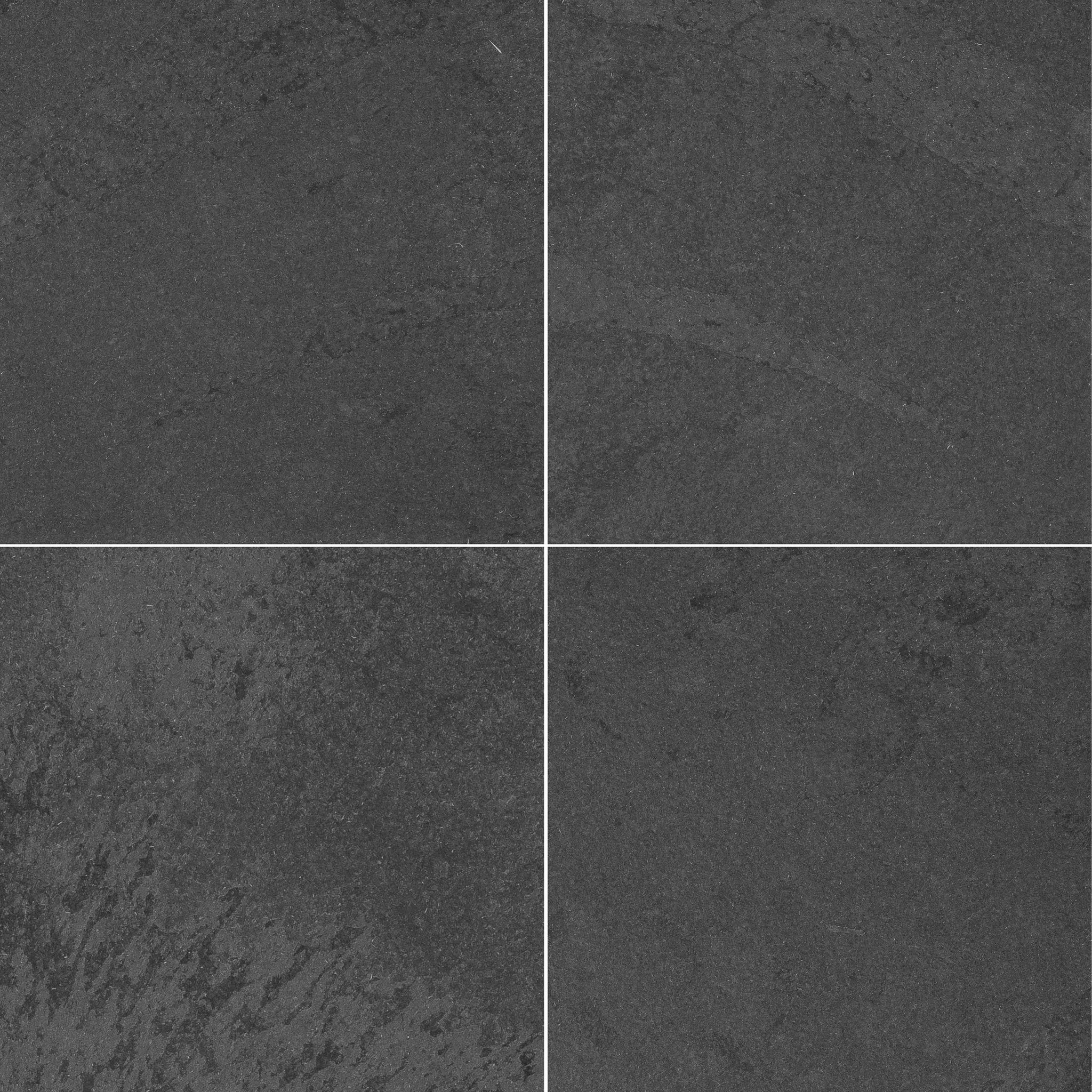 Brazilian Black Slate Square Field Tile | 24"X24"X5/16" | Gauged ...