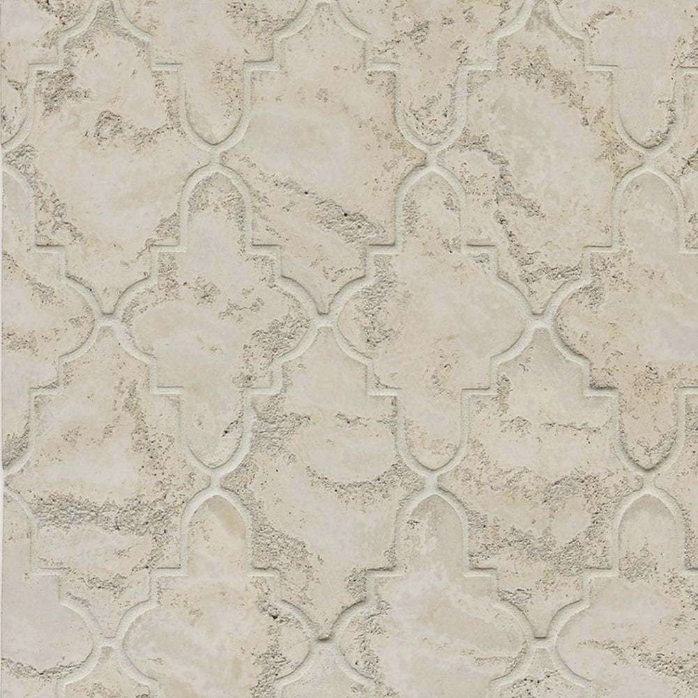 Artillo Concrete Field Tile: Hacienda Limestone Arabesque-15