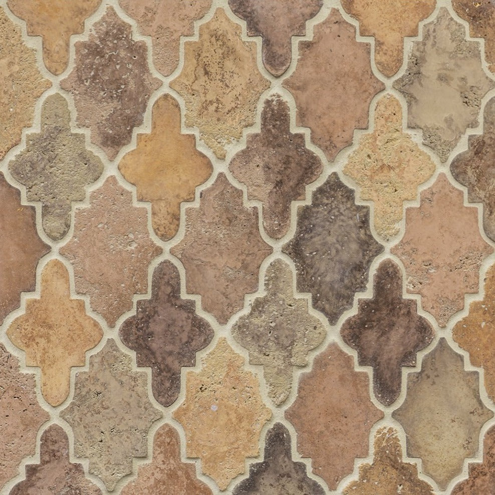 Artillo Concrete Field Tile: Normandy Cream Arabesque-15