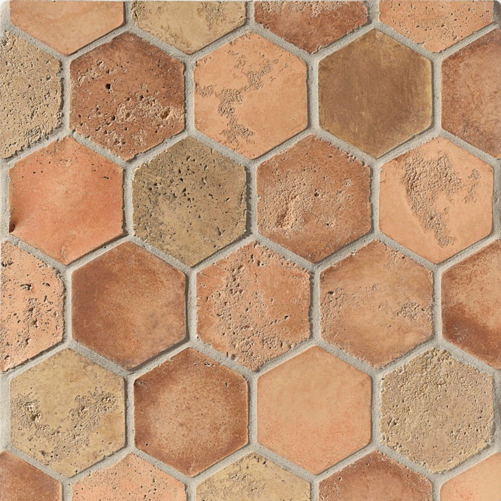Artillo Concrete Field Tile: Josie Blend Hexagon | 6-Inch | Arto ...