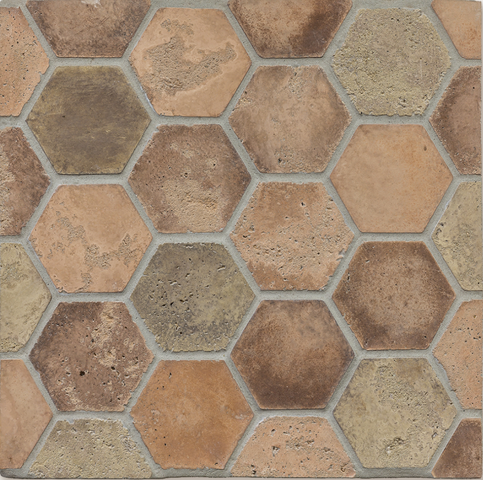 Artillo Concrete Field Tile: Normandy Cream Hexagon | 6-Inch | Arto ...