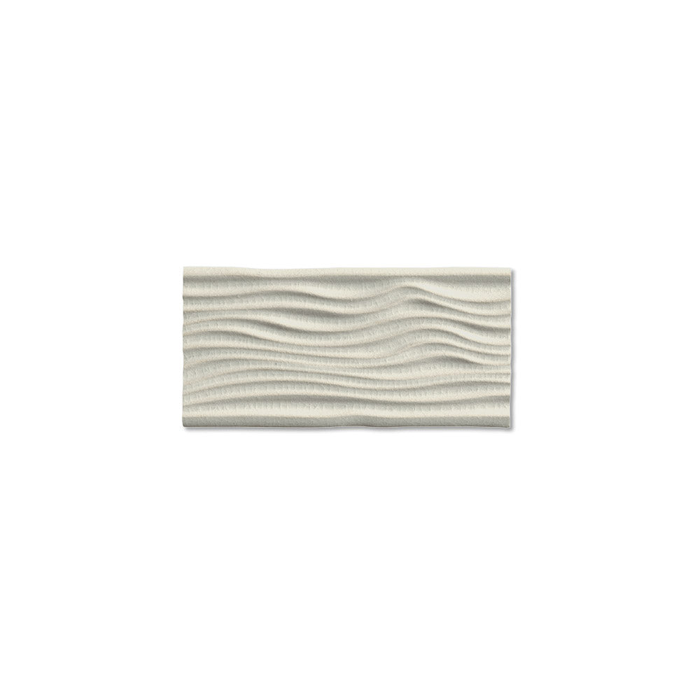 ADEX CERAMIC TILE: Earth Ash Gray | Textured Waves Rectangle | 3"x6 ...