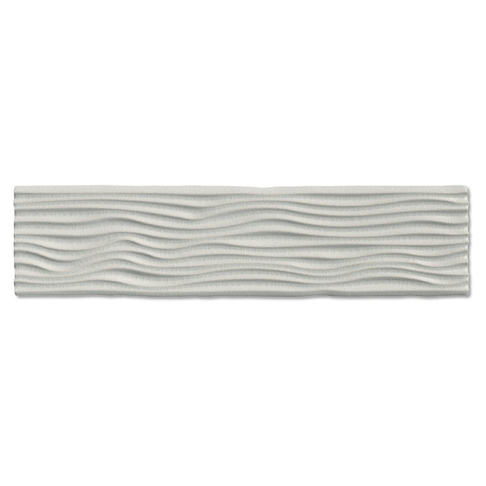 ADEX CERAMIC TILE: Earth Ash Gray | Textured Waves Rectangle | 3"x12 ...