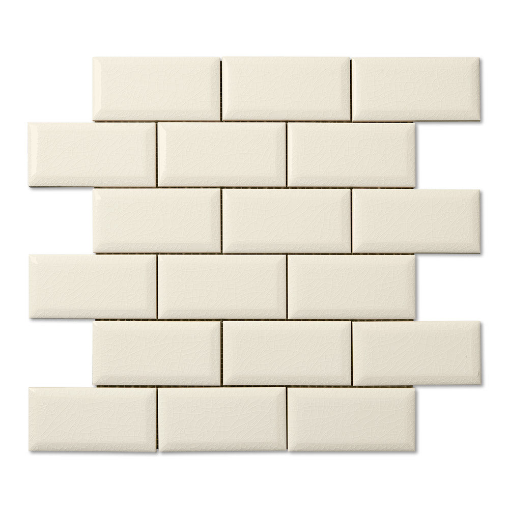 ADEX CERAMIC TILE: Hampton Bone | Beveled | 12"x12" | Glossy | Classic ...