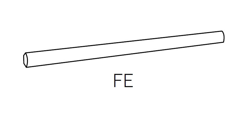ADEX CERAMIC TILE: Habitat Matte Alabaster | Finishing Edge | 0.55"x10 ...