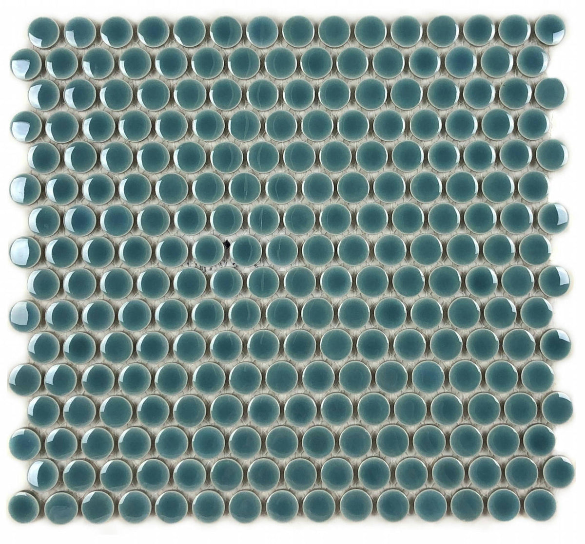 ADEX CERAMIC TILE: Mosaic Denim | 1-Inch Penny Rounds Pattern | 12"x12 ...