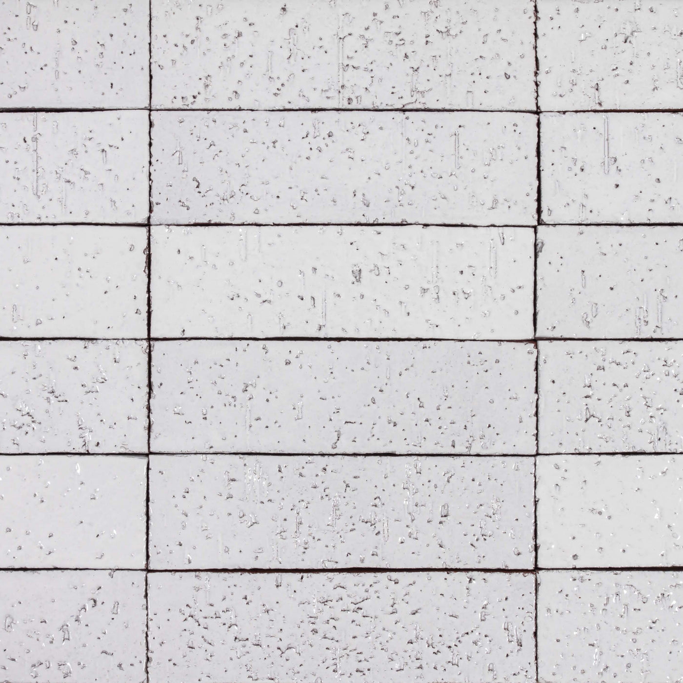 Glazed Ceramic Brick Veneer: Pure White | Flat 2¼"x7⅝"x⅝" | Arto ...