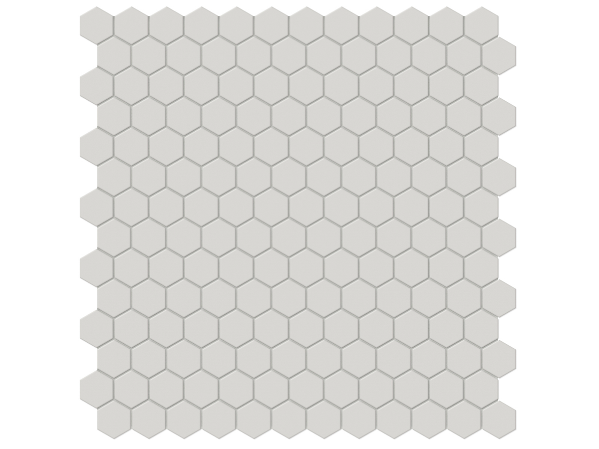 BUY ONLINE: Soho Halo Grey 2" Hexagon Unglazed Porcelain Mosaic | 10¾"x12½"x¼" | Matte Pressed ...