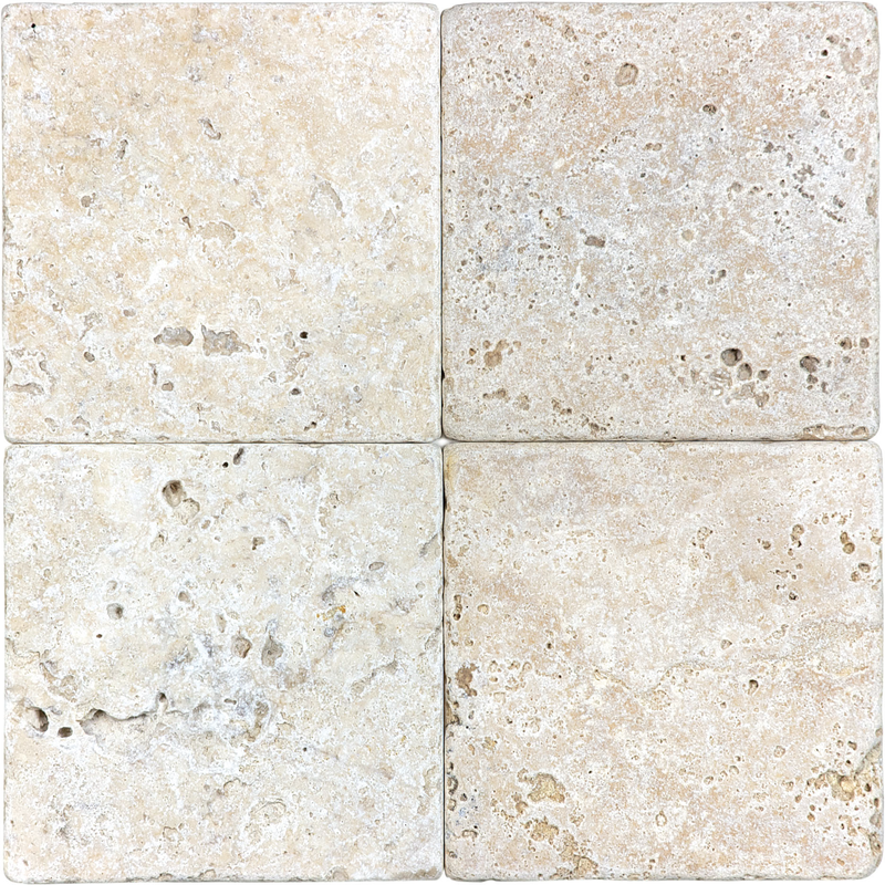 BUY ONLINE: Picasso Travertine Field Tile | 5⅞"x5⅞"x⅜" | Tumbled ...
