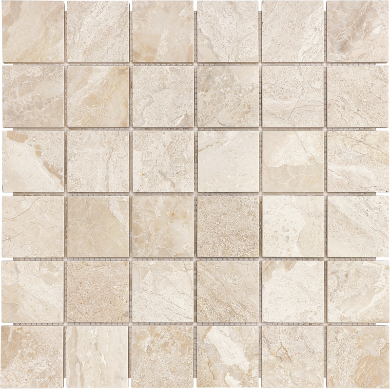 BUY ONLINE: Impero Reale Marble 2"X2" Straight Stack Mosaic | 12"x12"x⅜ ...