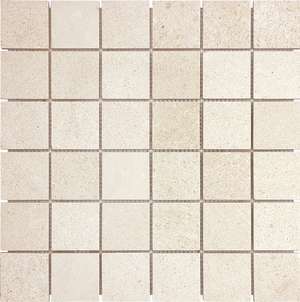 BUY ONLINE: Serene Ivory Limestone 2"X2" Straight Stack Mosaic | 12"x12 ...