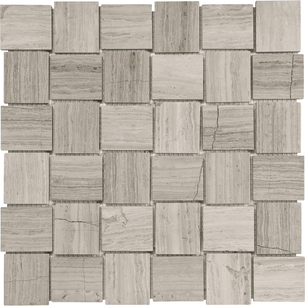 NATURAL STONE TILE: Strada-Mist 2x2-Inch Basketweave|Mosaic|Honed|Mesh ...