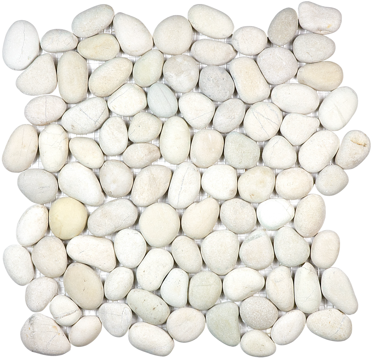 BUY ONLINE: Zen Serenity Ivory Pebble Natural Pebble Mosaic | 11⅜"x11⅜ ...
