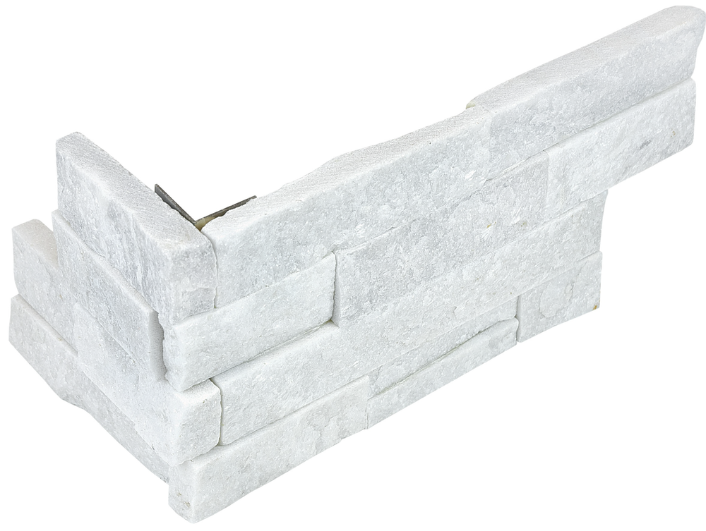 BUY ONLINE: Ledger Stone Glacier Quartzite Corner | 5⅞"x17¾"x¾" | Split ...