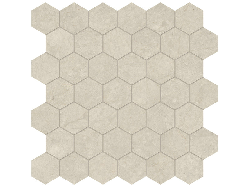 BUY ONLINE: Tierra Halo Limestone 2" Hexagon Mosaic | 11⅞"x12"x⅜ ...