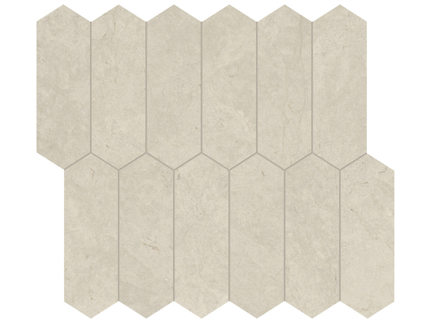 BUY ONLINE: Tierra Halo Limestone 2"X6" Picket Mosaic | 10⅝"x11¾"x⅜ ...