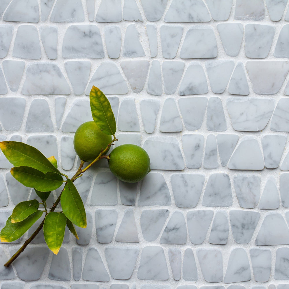 Timeworn Carrara Irregular Handcut Mosaic