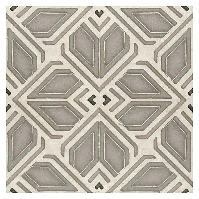 BUY ONLINE: Avery Latte Grande Limestone Deco Tile | 12"x12"x⅜ ...