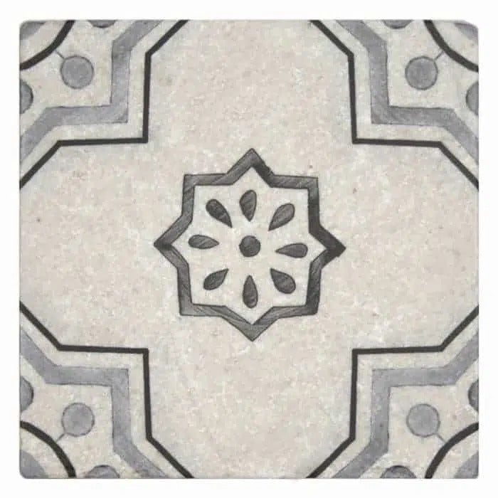 BUY ONLINE: Chapman Shade Perle Blanc Limestone Deco Tile | 12"x12"x⅜ ...