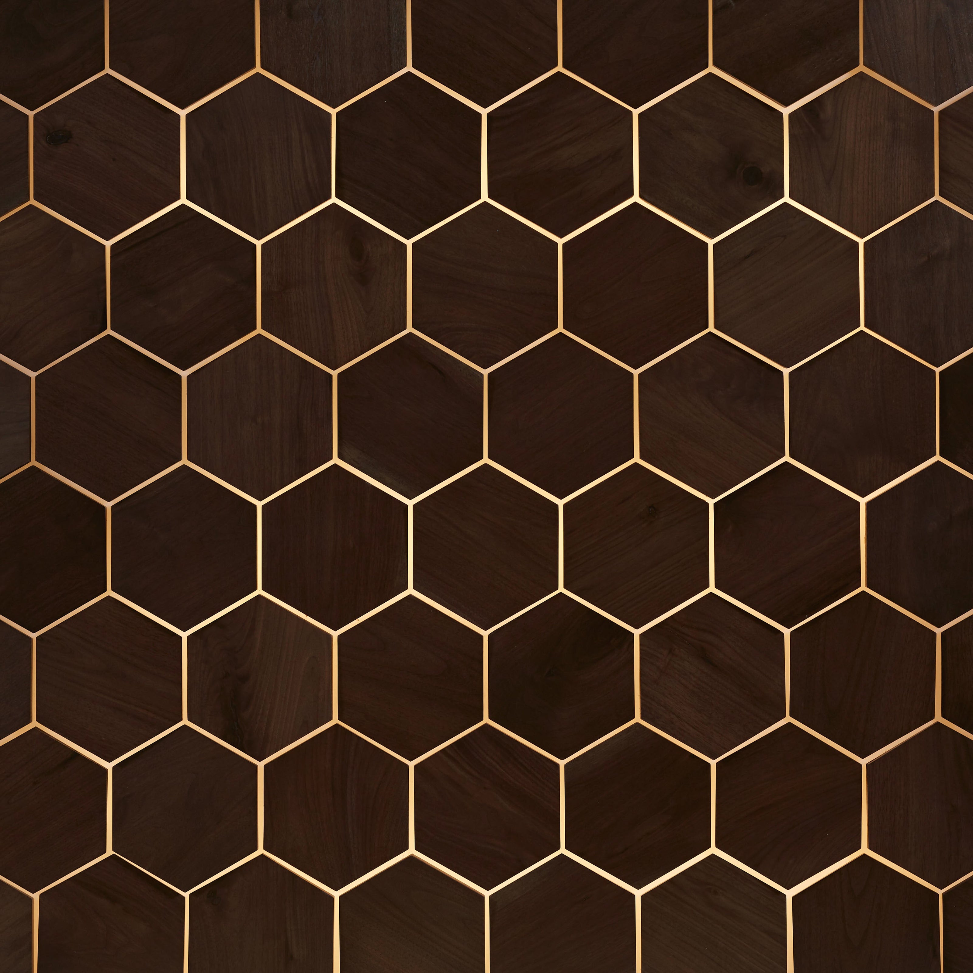 BUY ONLINE: Angled Hexo Stout Celestio Interior Panel | Walnut | Surface Group - Duchateau