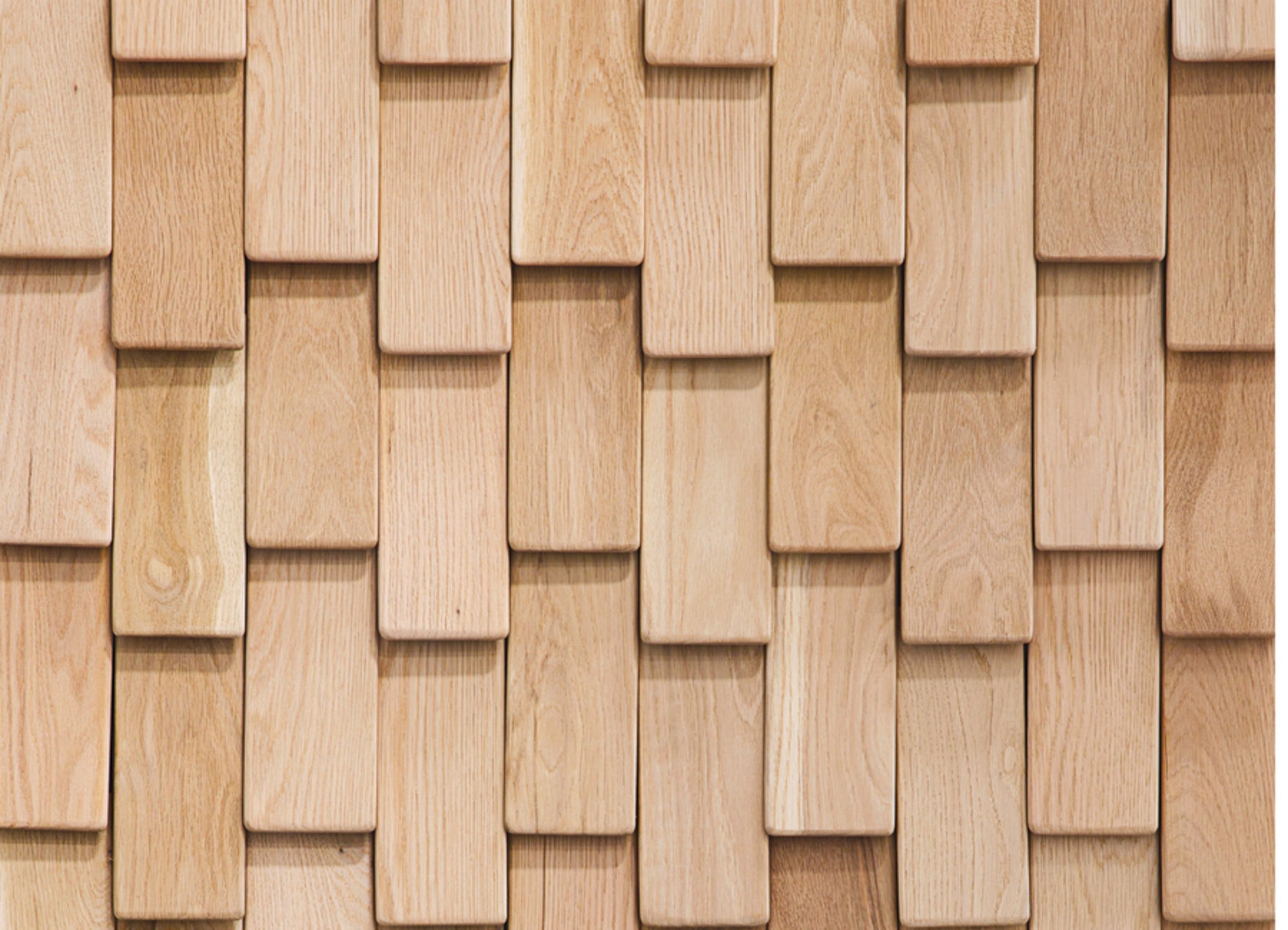 Wood Wall Panels: Inceptiv - Scale Reckt - Sand | Oak | 3D dimensional ...