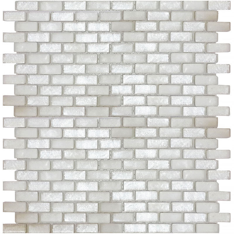 BUY ONLINE: Alaska Glacier Brick Offset White Natural Stone Mosaic ...