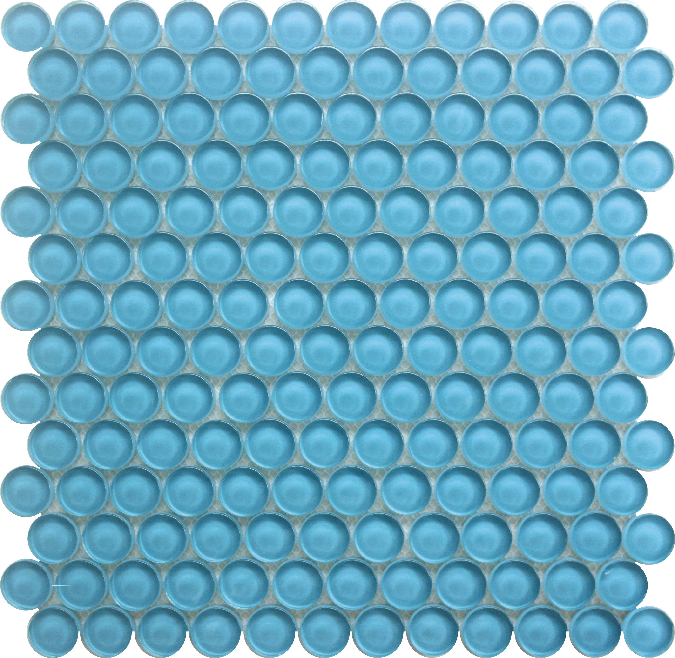 BUY ONLINE: Color Palette Turquoise Penny Round 1X1 Blue Natural Stone ...