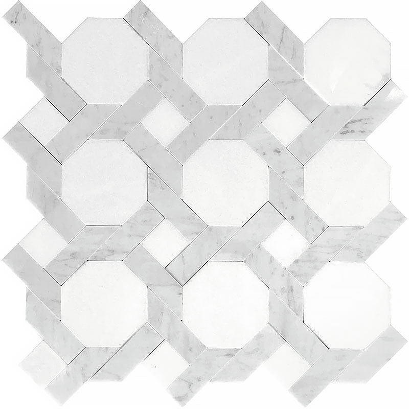 BUY ONLINE: Mykonos Paros Hexagonal White Natural Stone Mosaic | (12¹ ...