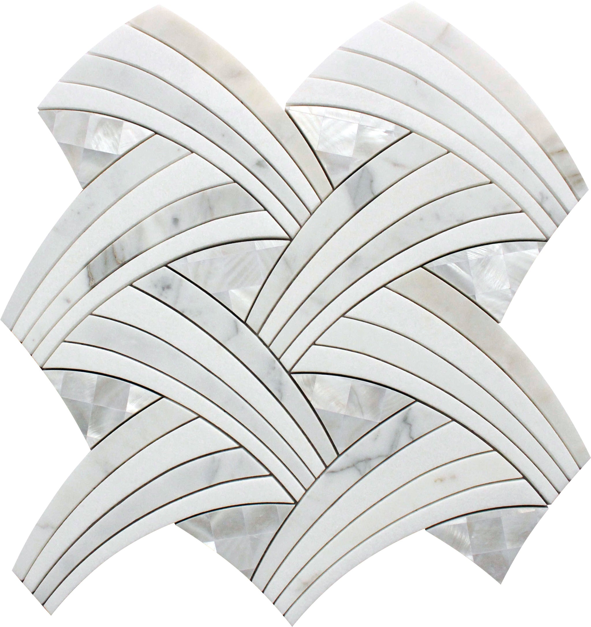 BUY ONLINE: Coastal Surge Waterjet Grey Skalini Mosaic | (12⁵⁄₁₆"X11⅜ ...