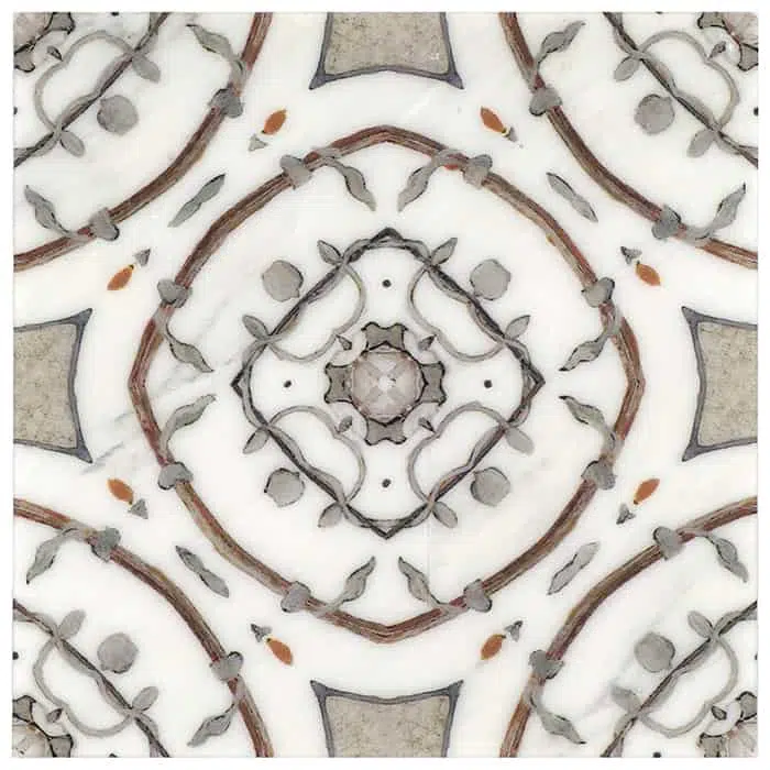 BUY ONLINE: Nira Pecan Carrara Marble Deco Tile | 12"x12"x⅜" | Surface ...