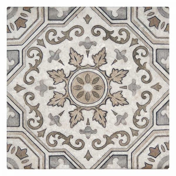 BUY ONLINE: Sanza Sesame Perle Blanc Limestone Deco Tile | 6"x6"x⅜ ...